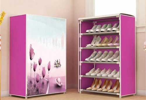 Обувница шкаф с тканевым чехлом