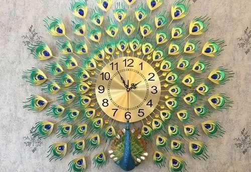 Часы павлин/Декоративное панно зеркала солнышки