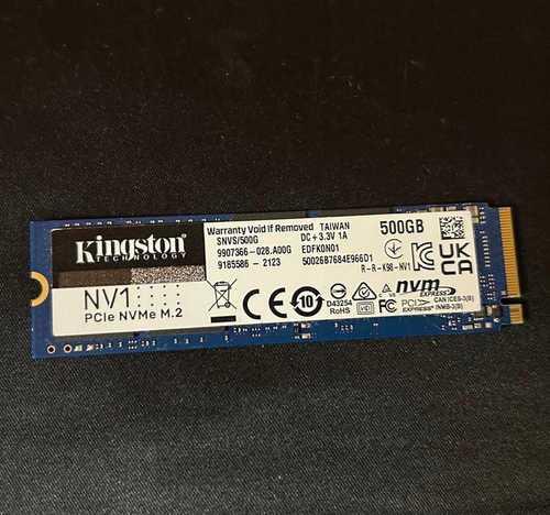 Ssd m2 nme kingston 500gb