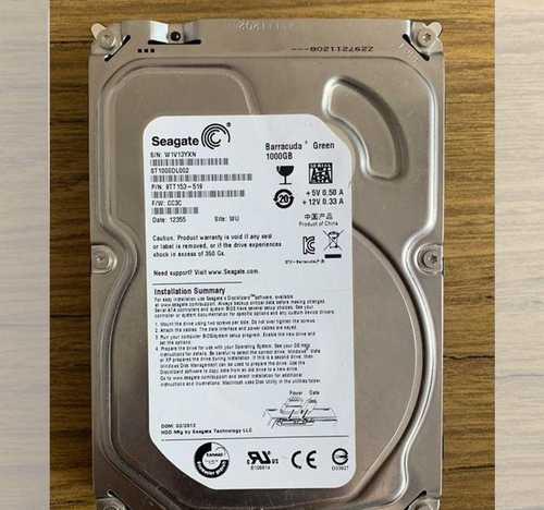 Seagate Barracuda hdd Жесткий диск 1 тб