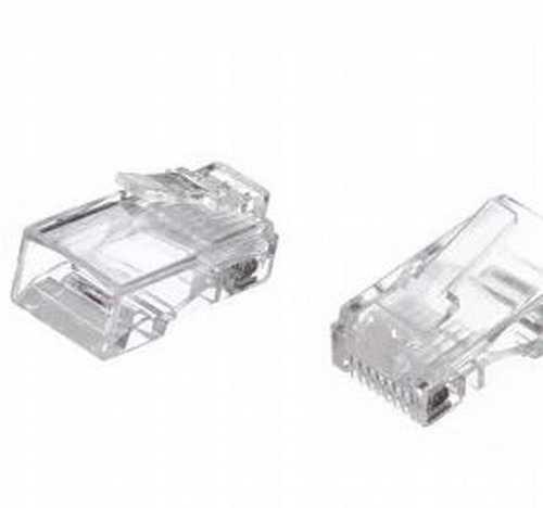 Коннекторы RJ-45 (8P8C) для UTP кабеля 6кат. (упаковка 100 шт.) vcom (1/50)