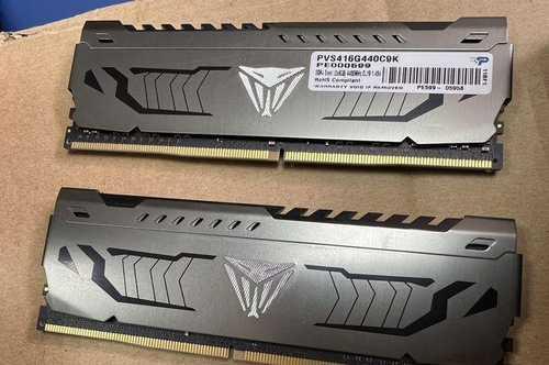 DDR4 Patriot Viper Steel 4400Mhz 16GB гарантия