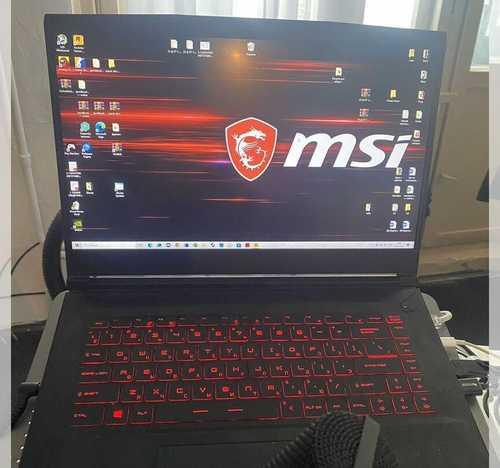 Игровой ноутбук MSI gf65 thin i5-10200 rtx3060