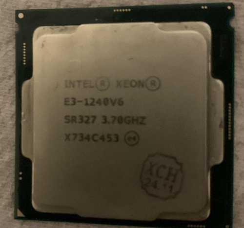 Процессор Intel Xeon e3 1240 v6