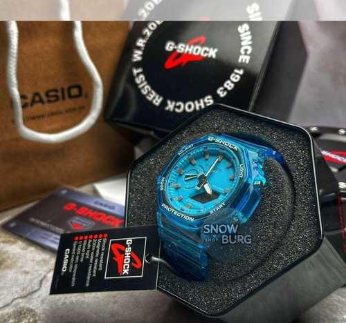 Часы G shock ga 2100h LUX Бирюзовые JO831