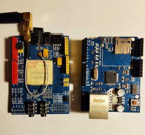 Платы разработки arduino UNO: Shield gprs sim900 и