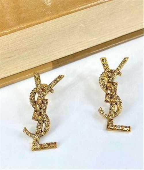 Серьги yves saint laurent (premium)
