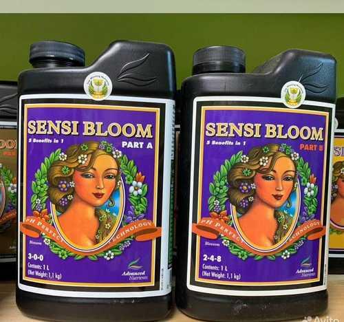 Advanced Nutrients Sensi bloom A+B 1 литр