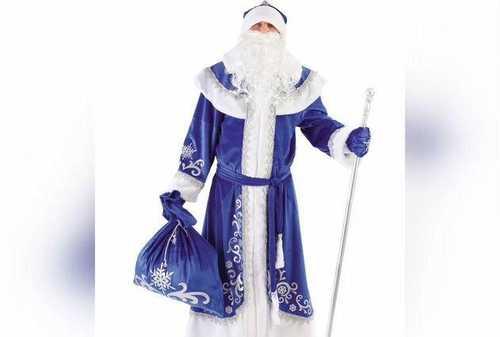 Карнавальный костюм 3005 к-18 "Дед Мороз синий"