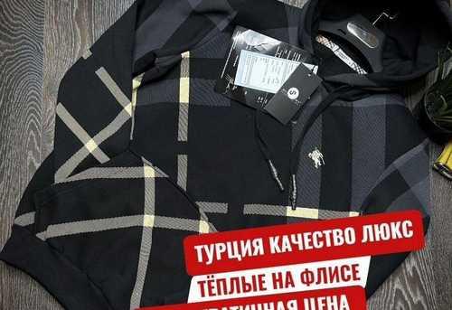 Худи burberry мужская черная