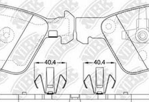 NiBK PN0500w колод. торм. диск. NiBK PN0500W