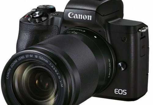 Фотоаппарат Canon EOS M50 Mark II Kit черный 18-15