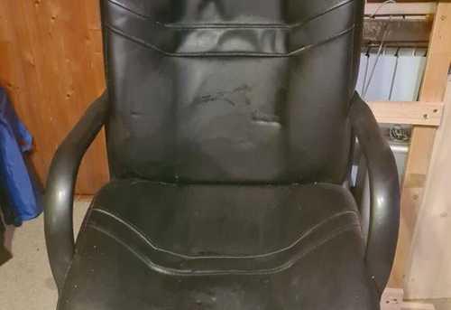 Офисное кресло натуральная кожа