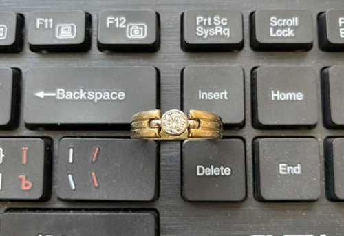 Кольцо золото с природным бриллиантом 0,42 карат