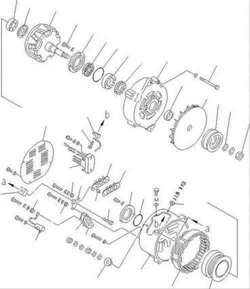 Генератор komatsu. Запчасти komatsu