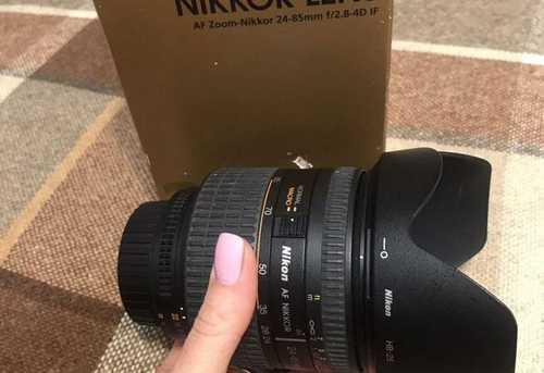 Объектив Nikon AF Nikkor 24-85mm 1:2.8-4D