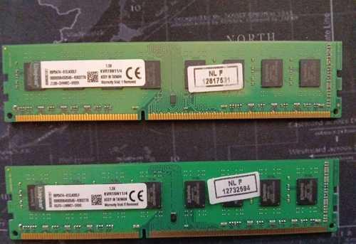 Оперативная память DDR3 8GB 1600MH на двух планках