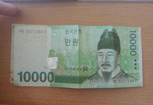 Корейская вона, купюра 10000