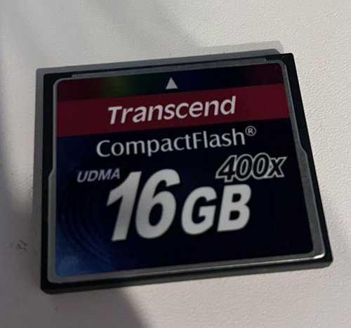 Флешка transcend compact flash 16gb