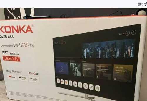 Телевизор oled Konka A65 черный 120 Гц