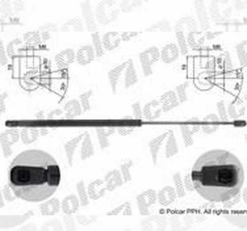 Амортизатор крышки багажника и капота Л П зад для mercedes A-class (W168) 09.97-08.04 хэтчбек