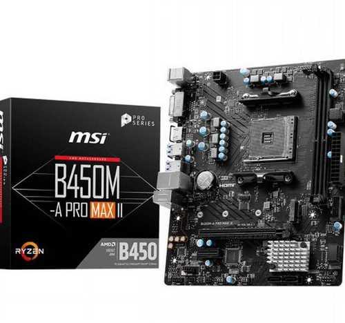 Новая материнская плата MSI B450M-A PRO MAX II