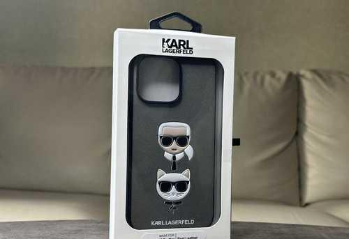 iPhone 15 Pro Max. Чехол Karl Lagerfeld Brown