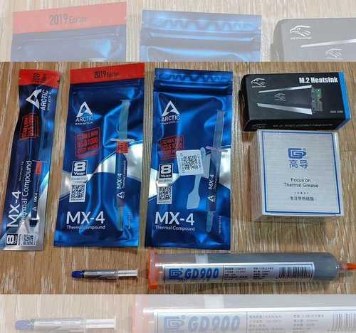 Термопаста MX-4. Радиаторы Snowman для SSD