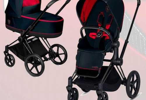 Коляска Cybex prism ferrari 2 в 1 и зим.чехол