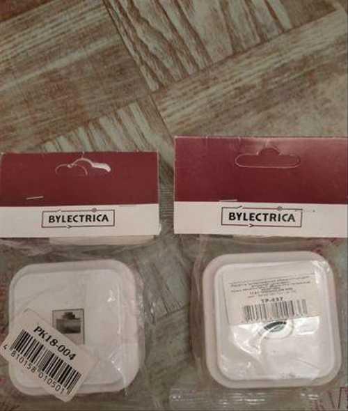 Розетки bylectrica телевизионная и интернет