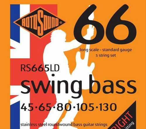 Струны Rotosound rs665ld bass strings stainless st