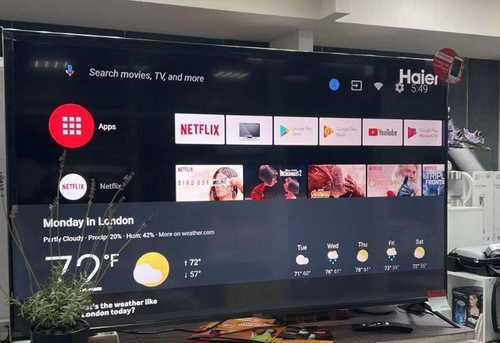 Новый телевизор Haier 58 Smart TV MX