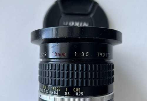 Объектив Nikon 18mm f/3.5