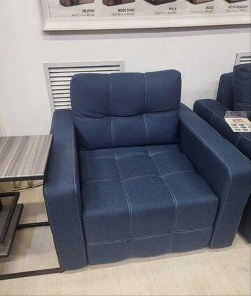 Кресло-кровать Dandy рогожка Malmo синий