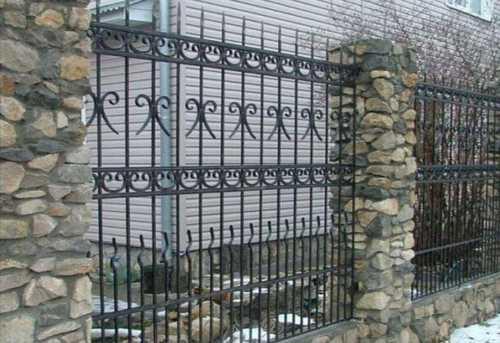 Забор металлический