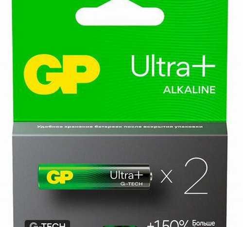 Батарейки комплект 2 шт, GP Ultra Plus G-Tech, AAA