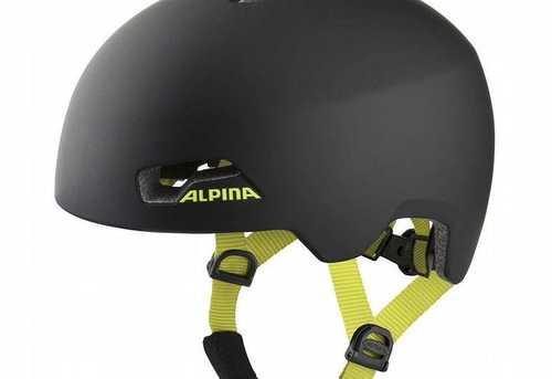 Велошлем alpina Hackney - Black-Neon Yellow Matt