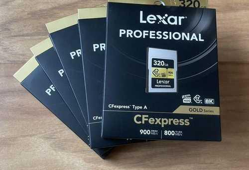 Карта памяти Lexar cfexpress type A 320gb gold