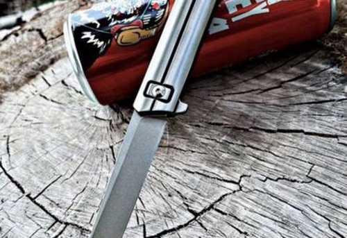 Нож складной Танто silver сталь D2