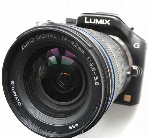 Panasonic Lumix G5 с объективом Olympus Zuiko Digi