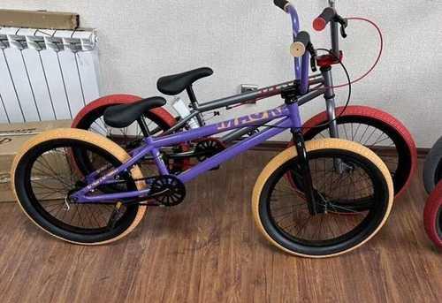 Новый трюковой велосипед Фиолетовый серый