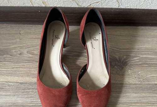 Туфли женские 38 размер натуральная замша