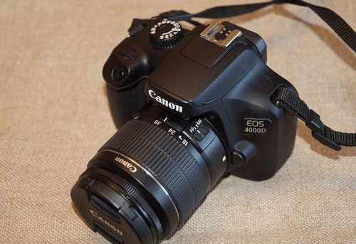 Canon EOS 4000d 3200 кадров +сумка