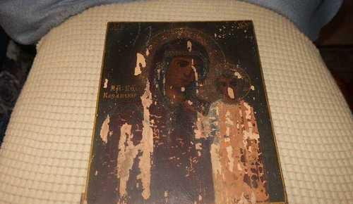 Старинная икона Казанская Богородица