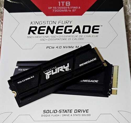 SSD M.2 Kingston fury Renegade 1TB (Здоровье 100%)