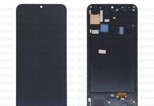 Дисплей Samsung A505FN/DS (A50) в рамке (черный)