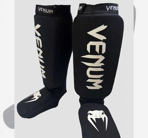 Защита голени и стопы Venum one size черно белый