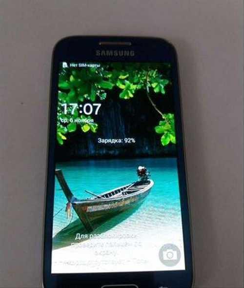 Телефон Samsung Galaxy S4 mini синий