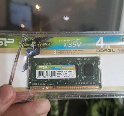 Память для ноутбука DDR3L 4Gb 1600MHz