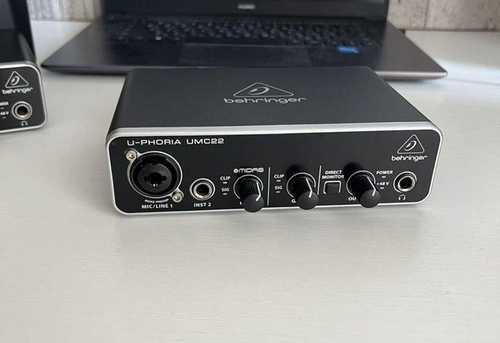 Behringer u phoria umc22 звуковая карта